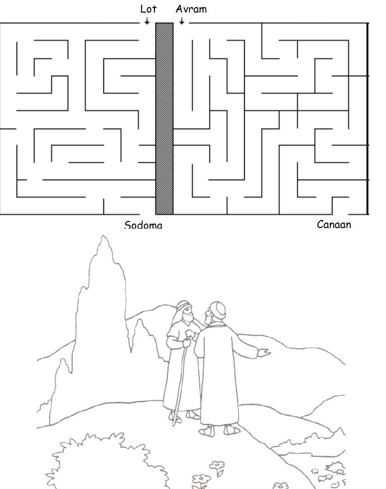 Avraam si Lot - labirint - scoala-duminicala. ro Proverbe 22:6